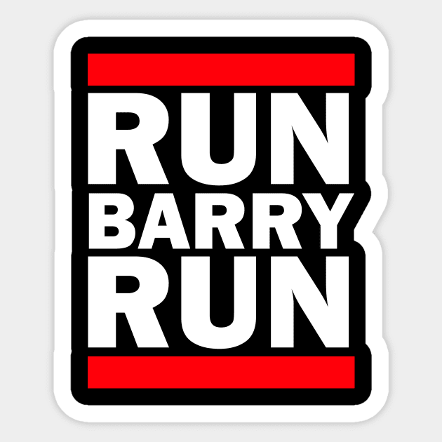 Run Barry Run (Flash Parody) - Flash - Sticker | TeePublic