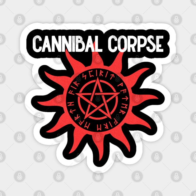Cannibal Corpse Pentagram Style - Cannibal Corpse - Magnet | TeePublic
