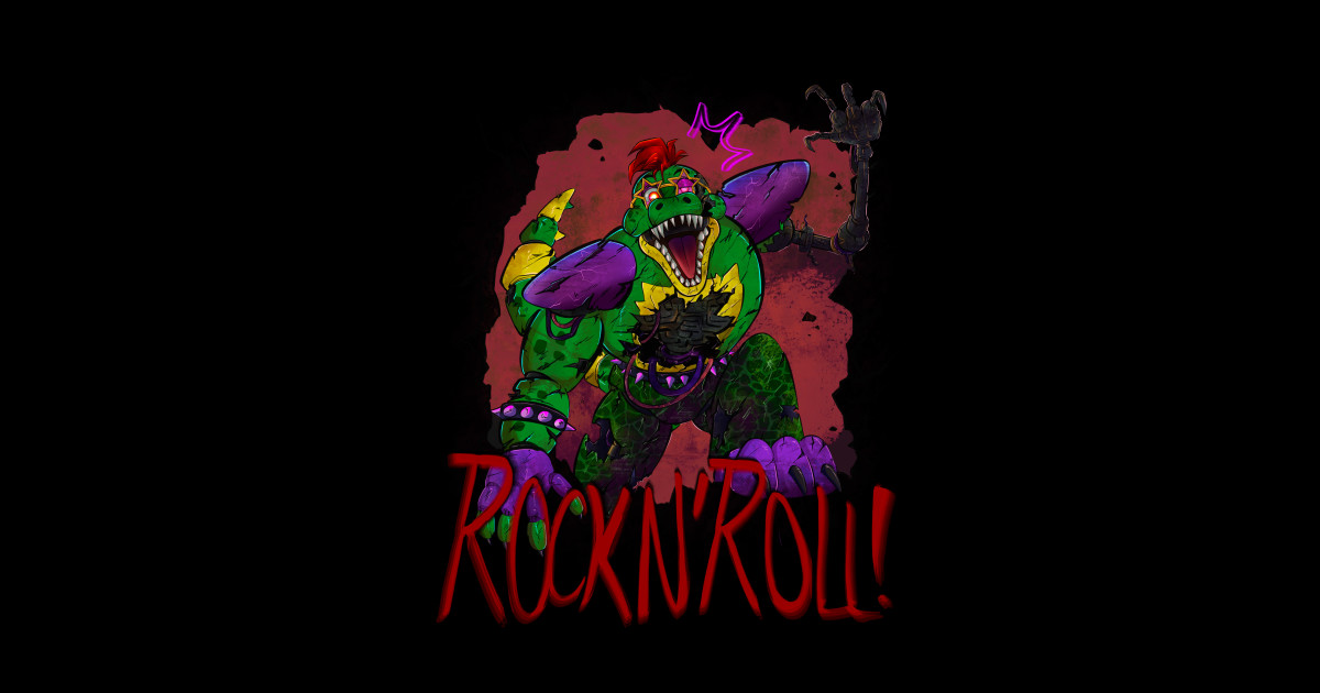 SHATTERED! Monty Gator! - Fnaf Security Breach - Sticker | TeePublic