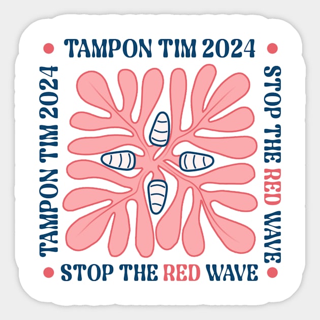 Tampon Tim 2024 - Tim Walz - Sticker | TeePublic