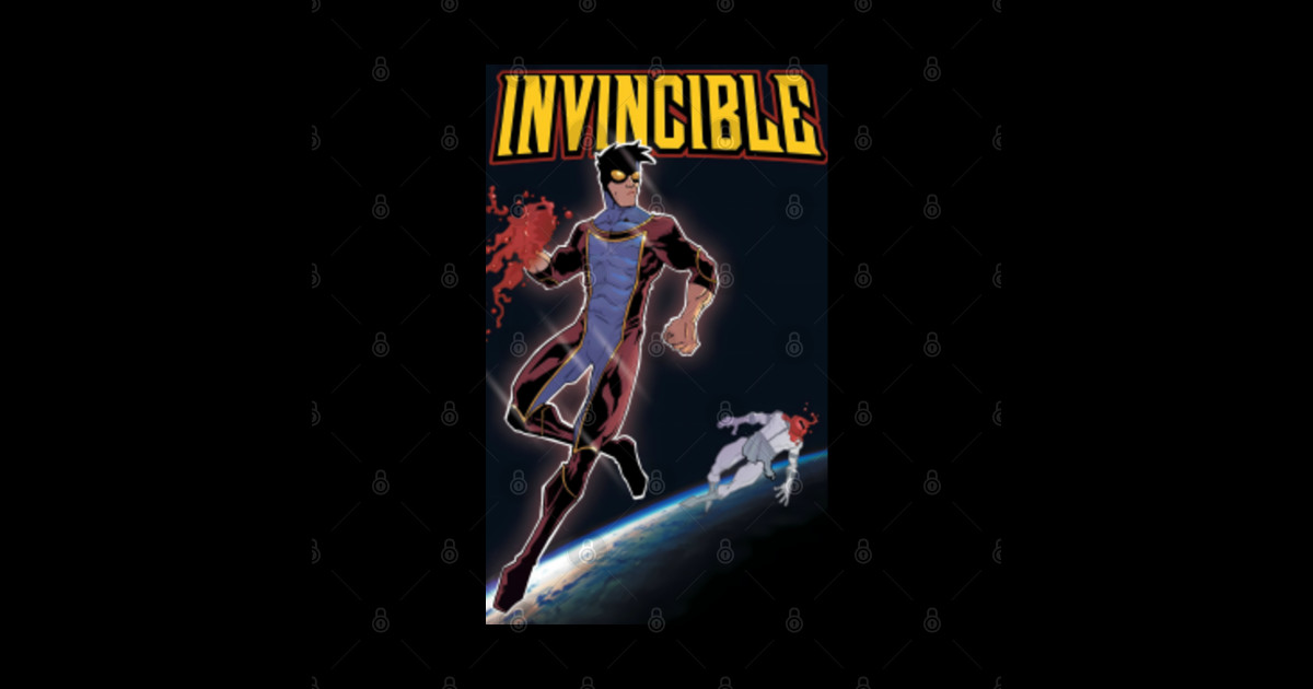 Invincible Poster 9 - Invincible - Sticker | TeePublic
