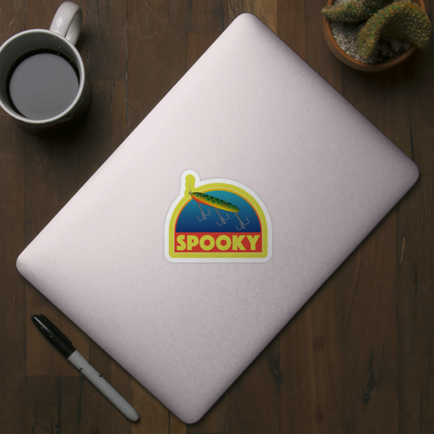 It's Spooky! Bass Fishing Lures - Bass Fishing Lure - Sticker | TeePublic