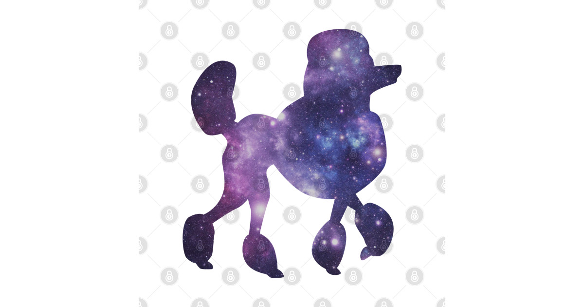 galaxy poodle - Poodle - T-Shirt | TeePublic