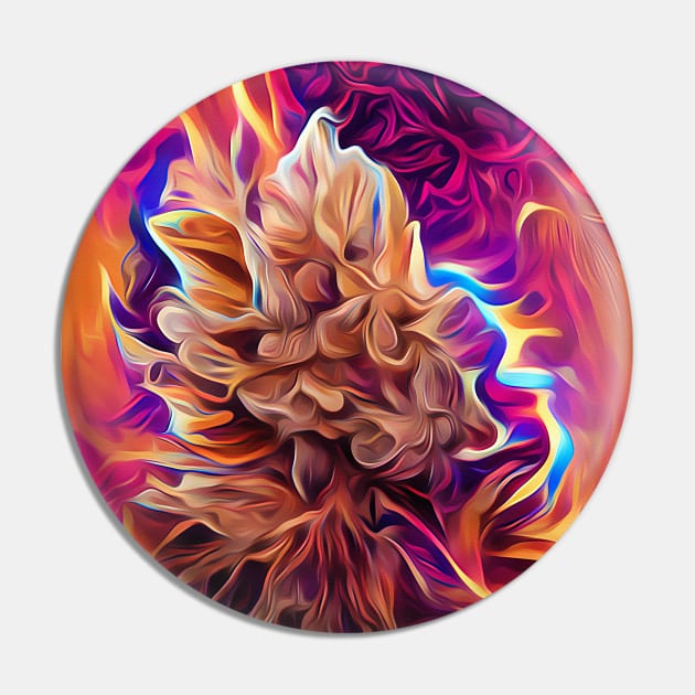 Black Fiery Illuminated Nug Smoke Weed Cannabis - Nugs - Pin | TeePublic