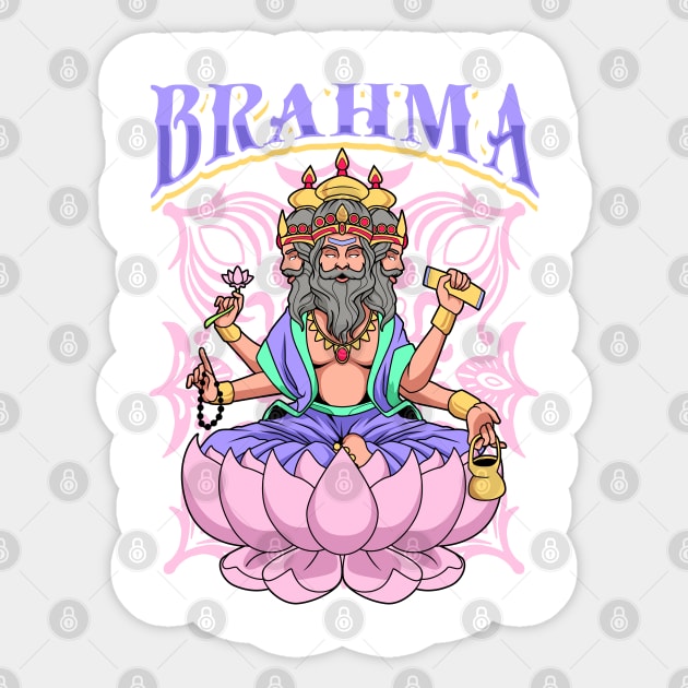 Hindu God - Brahma - Brahma - Sticker | TeePublic