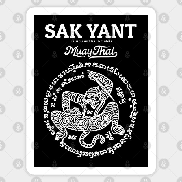 Muay Thai Sak Yant Tattoo - Sak Yant - Sticker | TeePublic