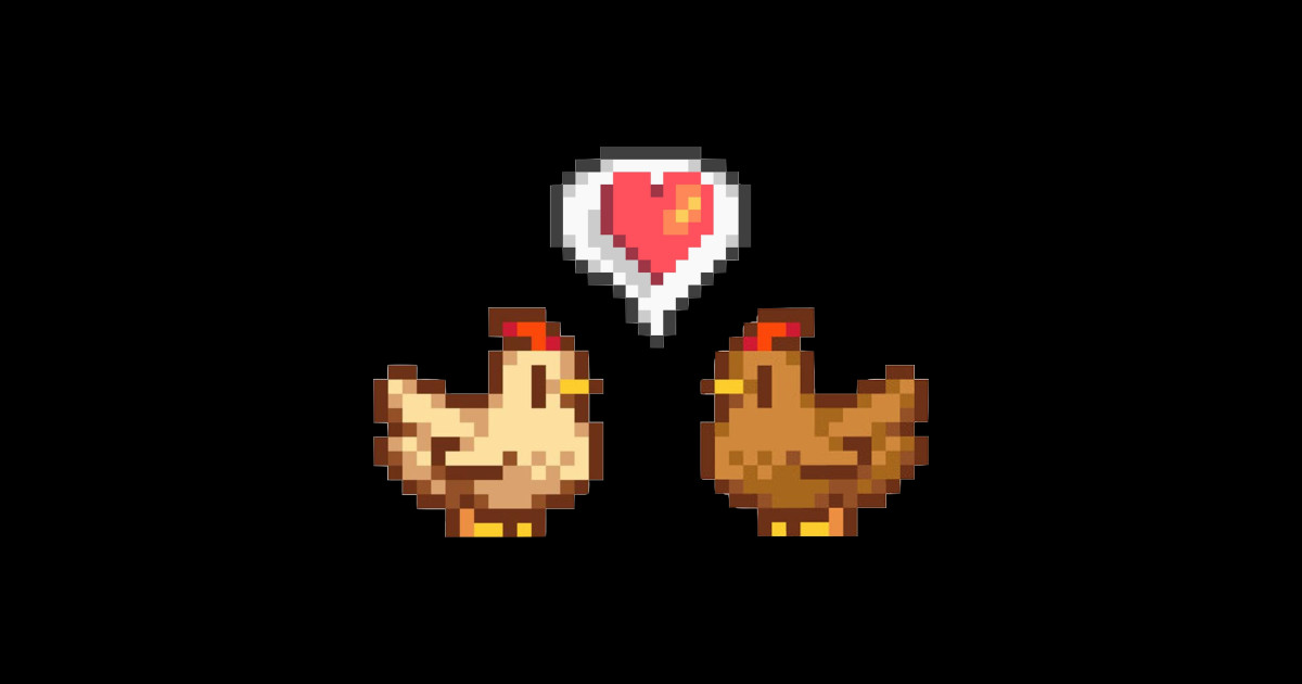 Stardew Valley Chicken Love - Stardew Valley - Magnet | TeePublic