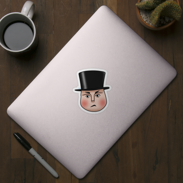The Fat Controller - Angry face - Thomas - Sticker | TeePublic
