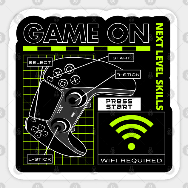 Next level skills - Gaming - Sticker | TeePublic