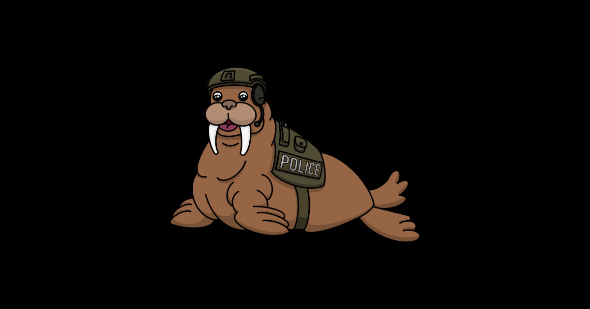 Tactical walrus - Tactical - Sticker | TeePublic