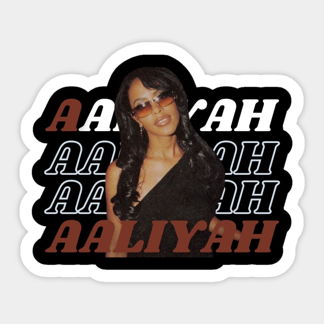 Aesthetic Aaliyah Graphic - Aaliyah - Sticker | TeePublic