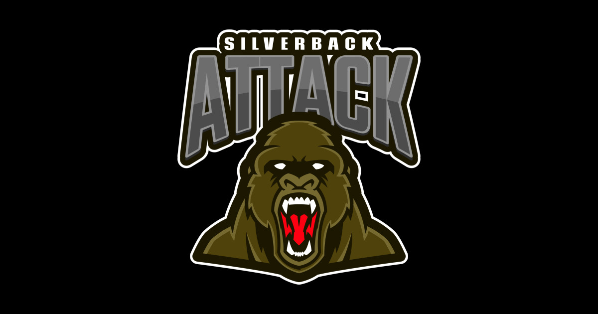 Silverback Attack - Gorilla - Sticker | TeePublic