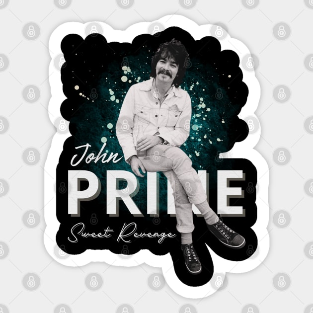 John Prine Original Aesthetic Tribute 〶 - John Prine - Sticker | TeePublic