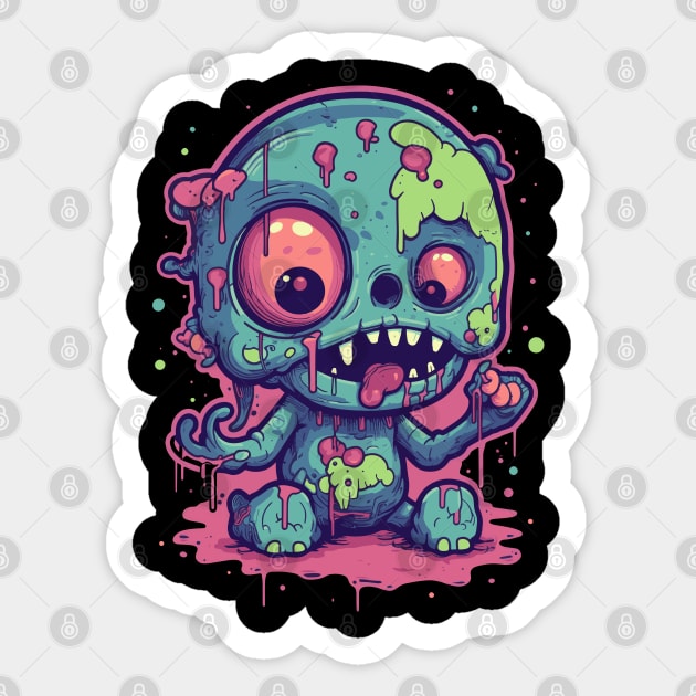 Gothic Kawaii Zombie Bunny: Playfully Macabre Graphic Design - Macabre ...