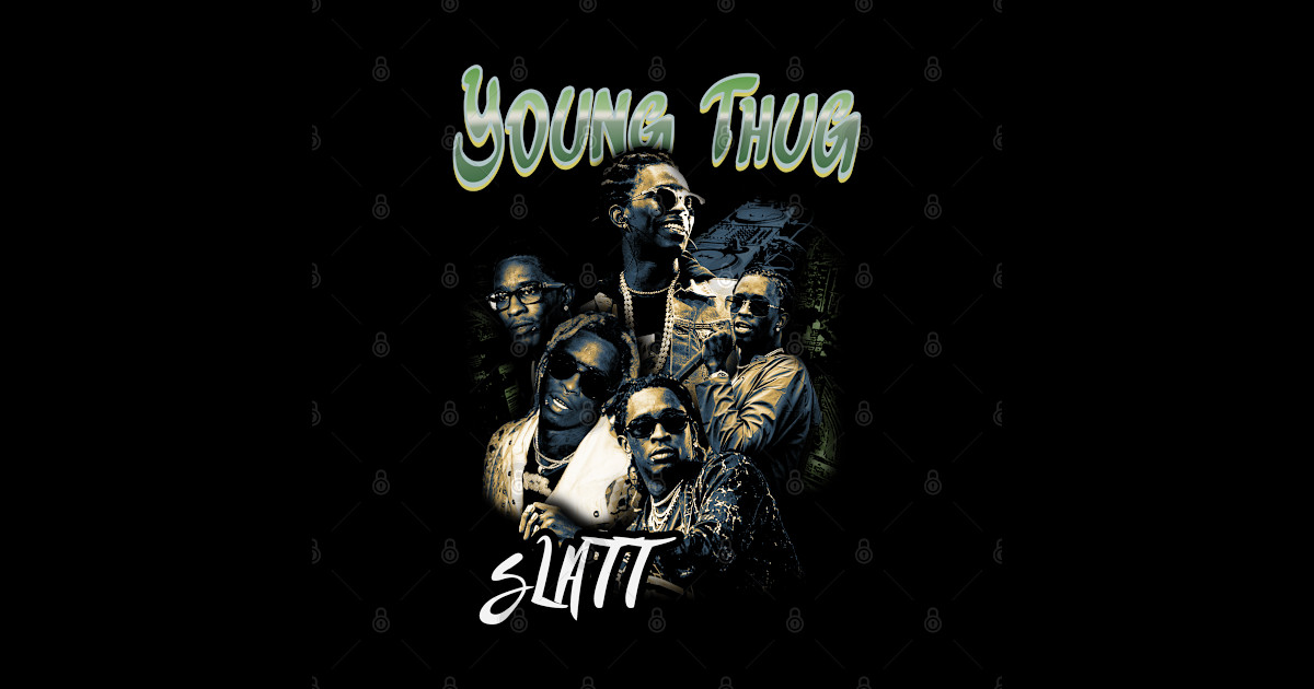 Young Thug // Vintage Bootleg Design - Young Thug - Sticker | TeePublic