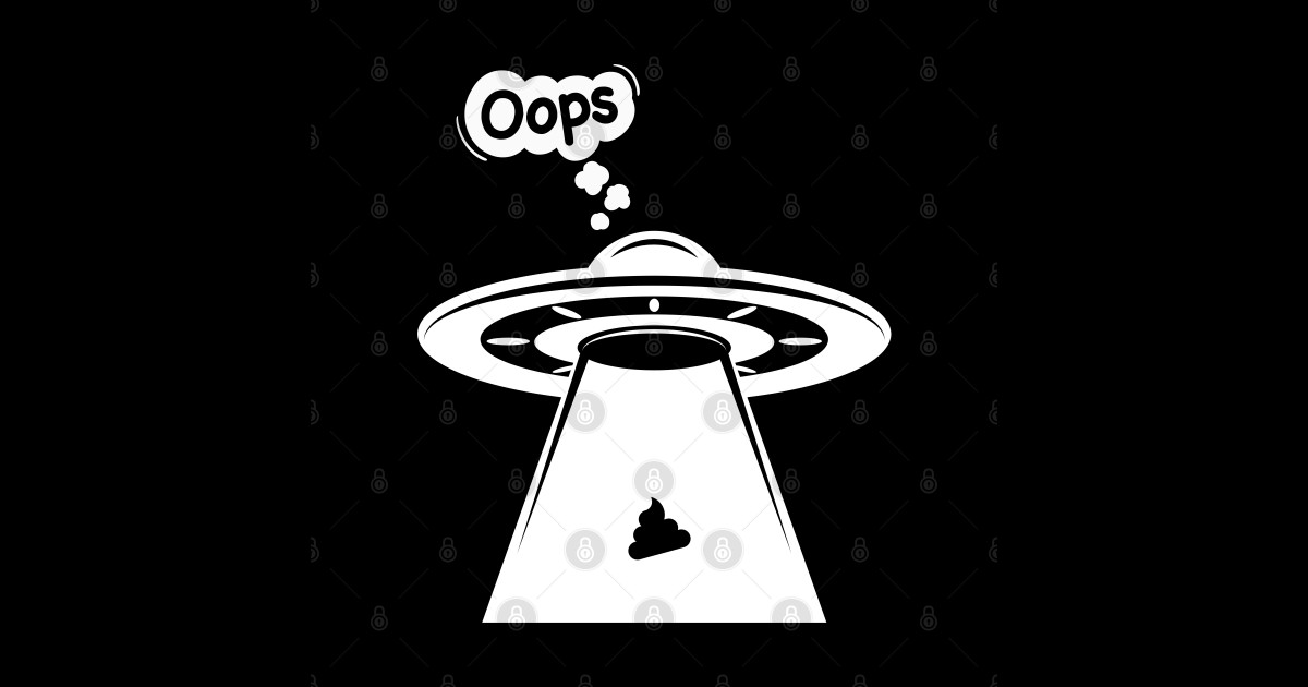 UFO Poop - Aliens - Sticker | TeePublic