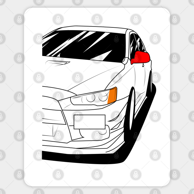 Evo X - Lancer Evo X - Sticker | TeePublic