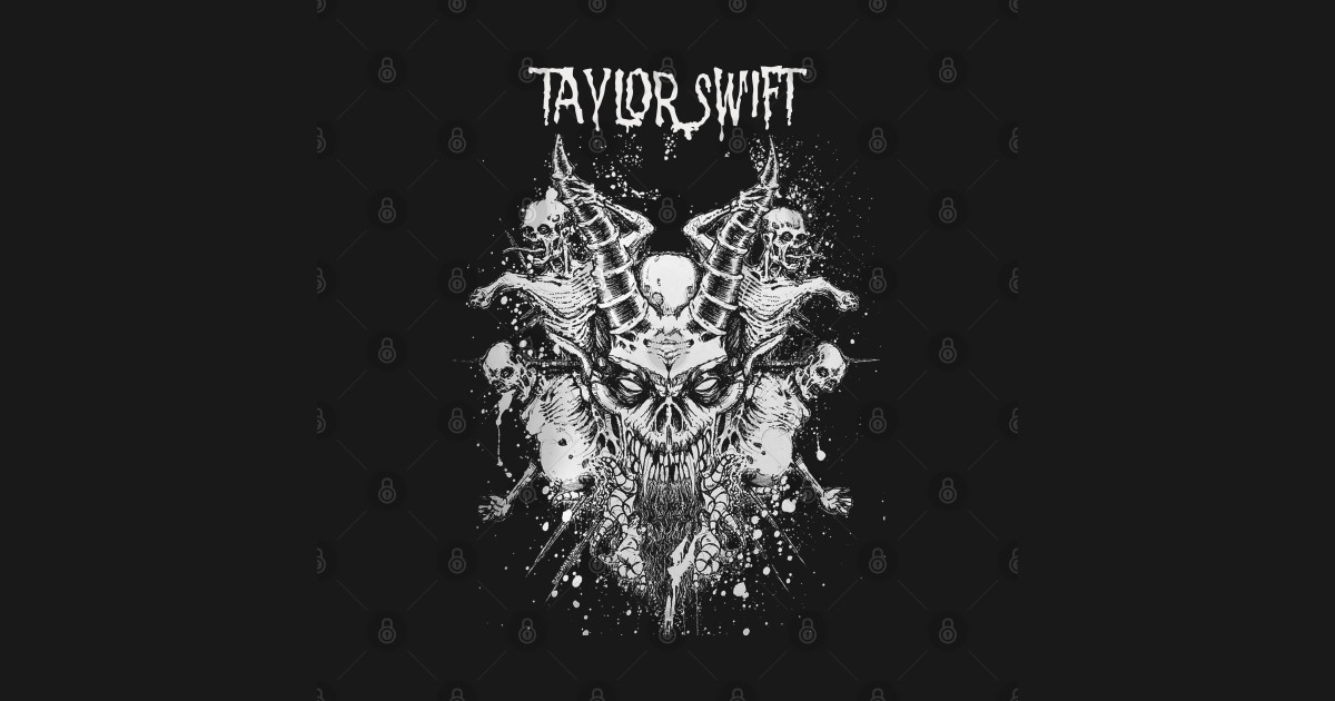 Dragon Skull Play Swift - Taylor Swift Death Metal - Hoodie | TeePublic