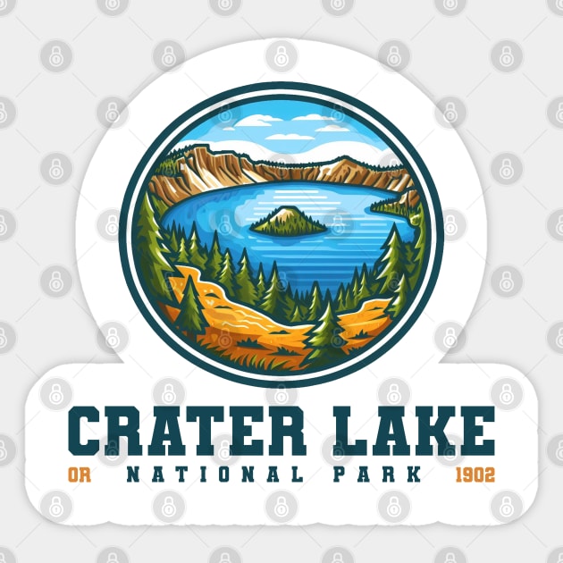 Crater Lake National Park - Crater Lake National Park - Sticker | TeePublic