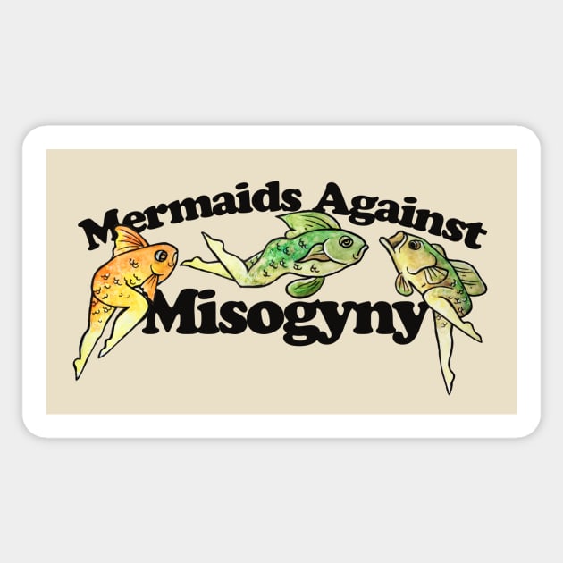 Mermaids against Misogyny - Reverse Mermaid - Sticker | TeePublic