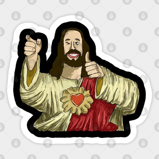 Cool Jesus Meme - Jesus Meme - Sticker | TeePublic