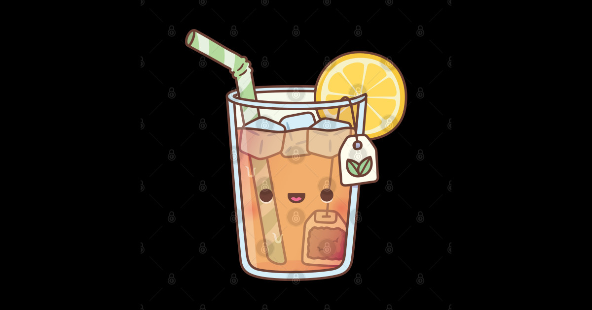 Cute Iced Lemon Tea Drink - Iced Tea - Posters and Art Prints | TeePublic