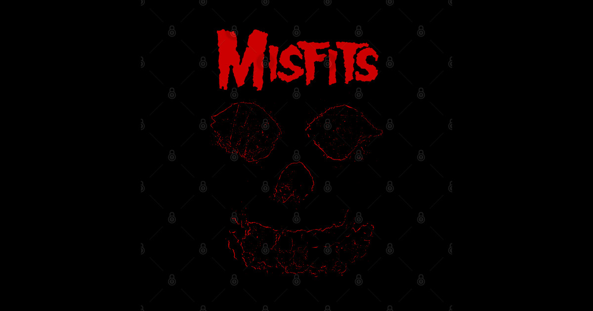 misfits skull - Misfits - Sticker | TeePublic