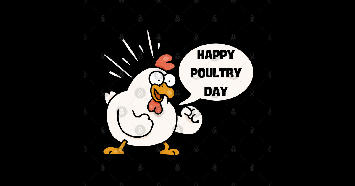 Happy Poultry Day-Funny Chicken - Poultry Farmer - Sticker | TeePublic
