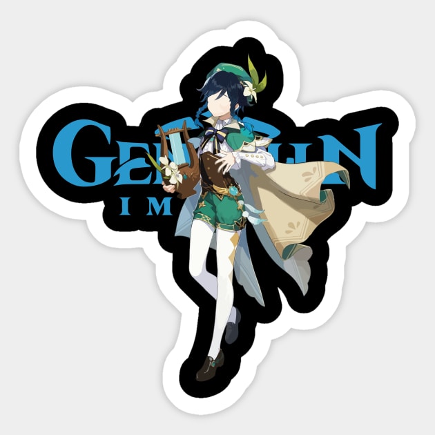 Genshin Impact Venti - Genshin Impact - Sticker | TeePublic