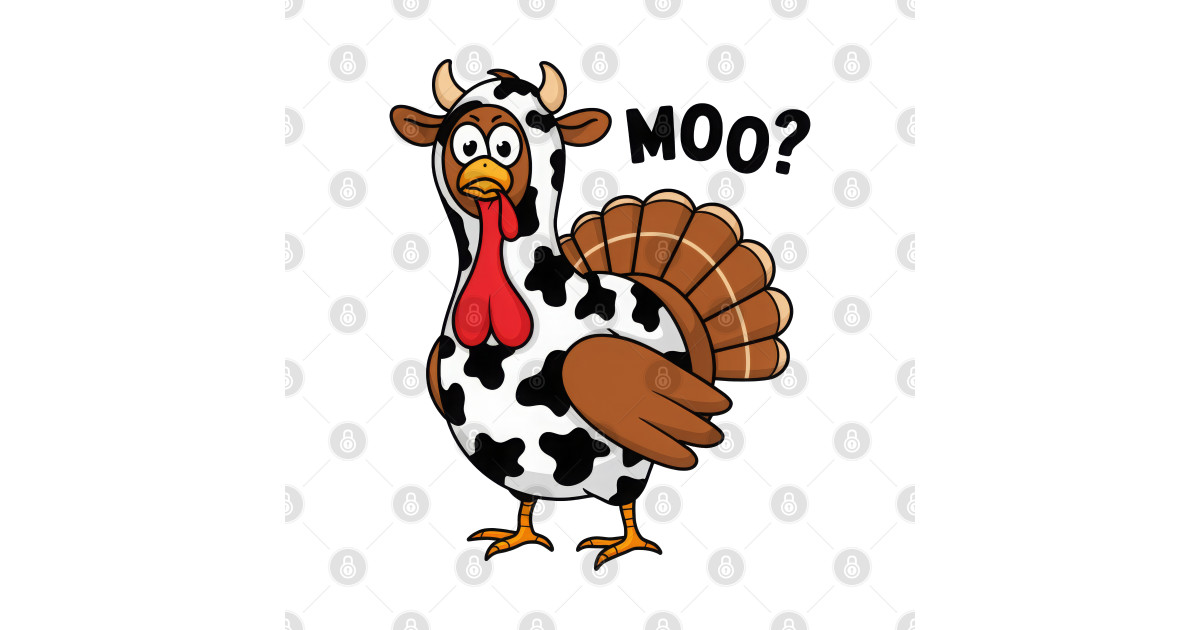 Turkey-Moo - Turkey Moo - T-Shirt | TeePublic