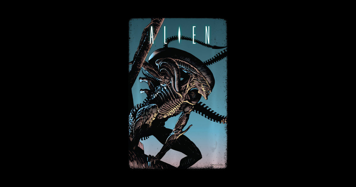 Alien Vintage Monster Film Xenomorph Movie Logo - Xenomorph Alien ...