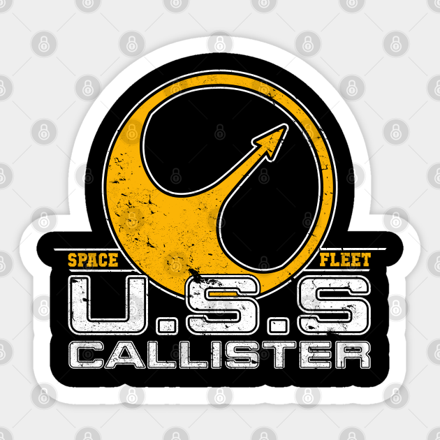 USS Callister Space Fleet - Black Mirror - Sticker | TeePublic
