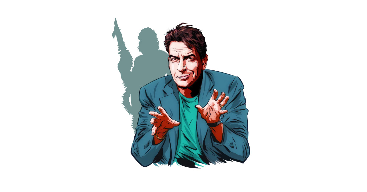 Charlie Sheen - An illustration by Paul Cemmick - Charlie Sheen Two And ...