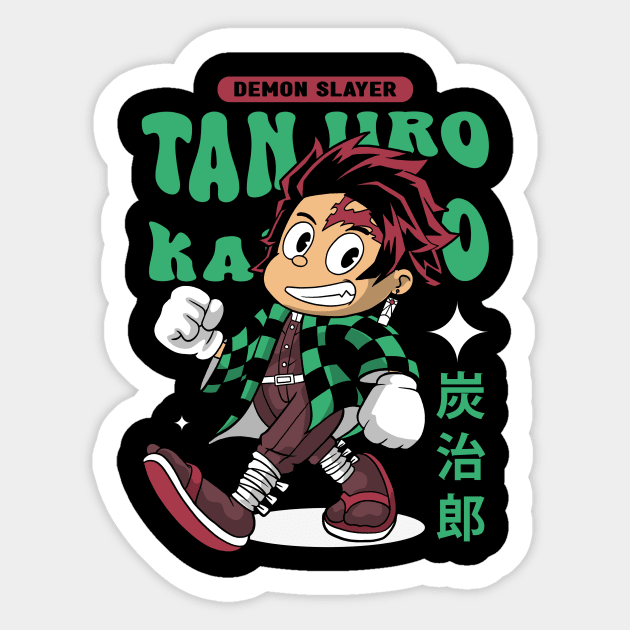 Tanjiro Kimetsu no Yaiba - Tanjiro Kamado - Sticker | TeePublic