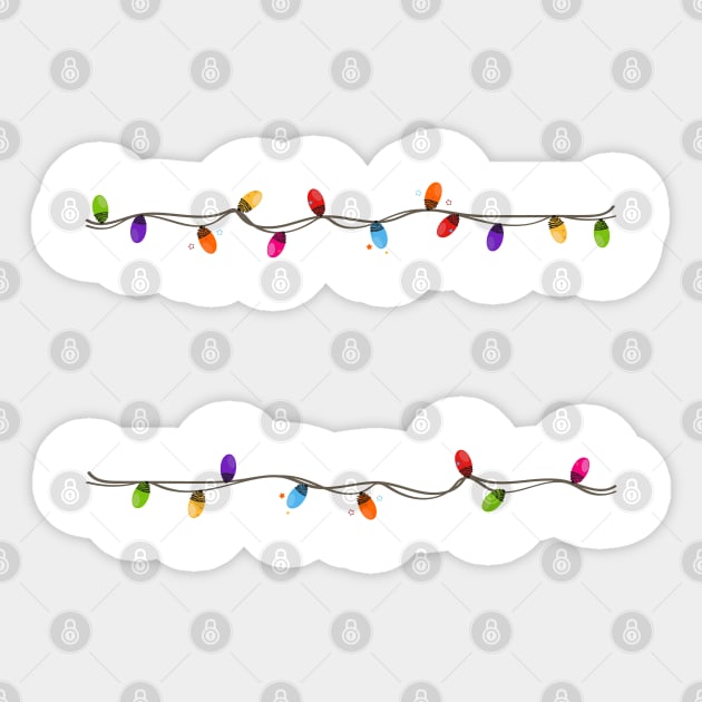 christmas light frame vector