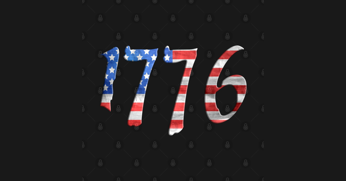 1776 Patriotic USA Colors Design - 1776 - T-Shirt | TeePublic