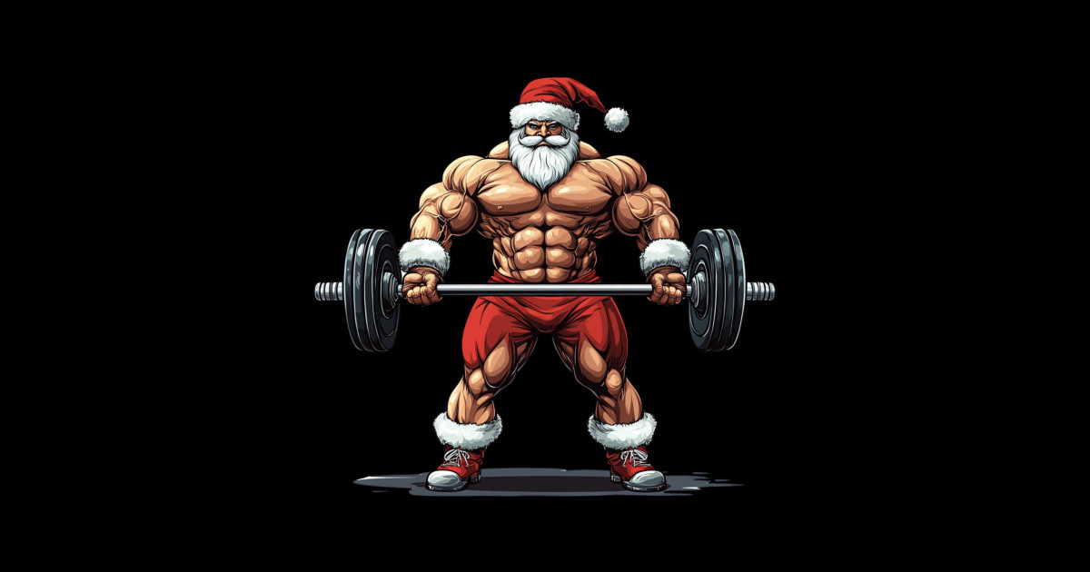 Santa Bodybuilder - Santa - Posters and Art Prints | TeePublic