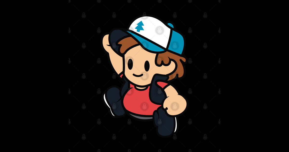 Cute Dipper - Gravity Falls - Sticker | TeePublic