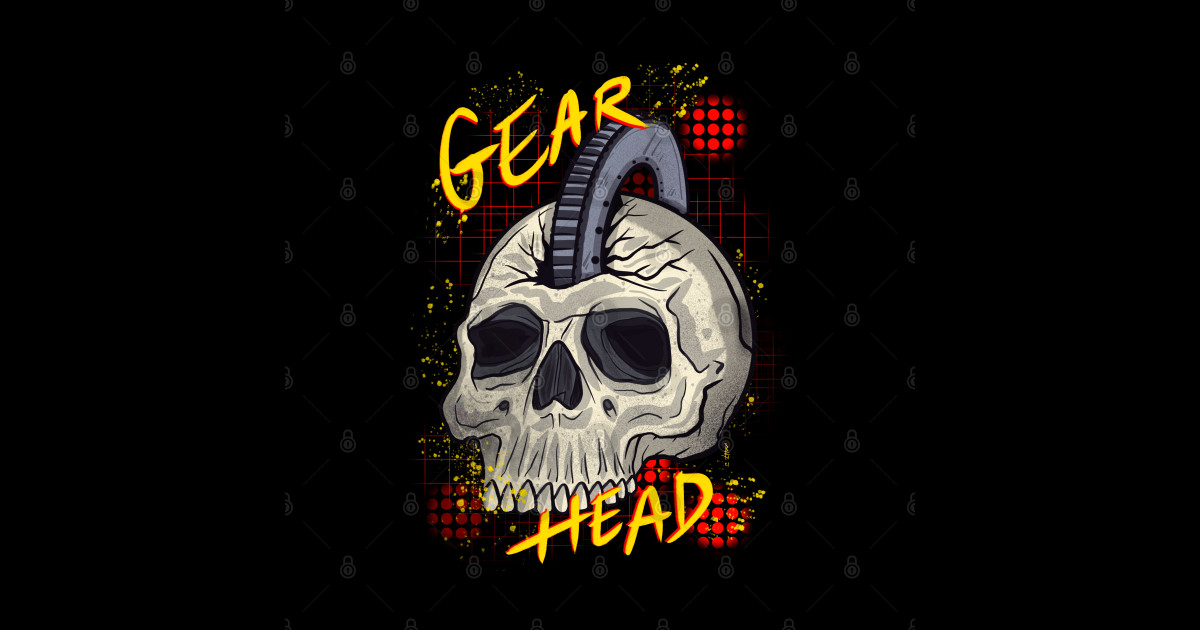 Gear head - Gear Head - Sticker | TeePublic