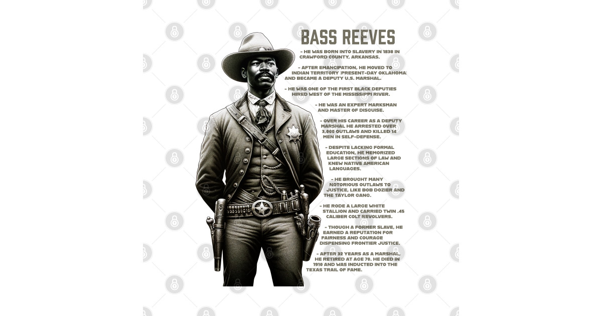 Bass Reeves Facts - Bass Reeves - T-Shirt | TeePublic