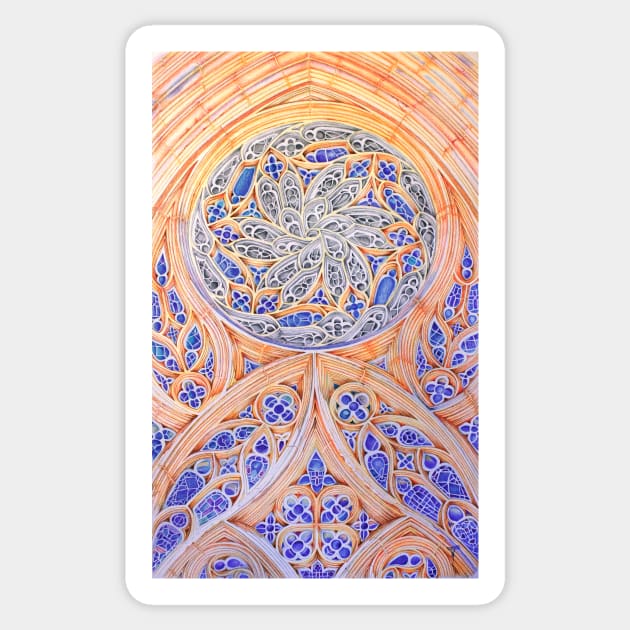 Rosácea Mosteiro Batalha. monastery rose window . color pencil ...