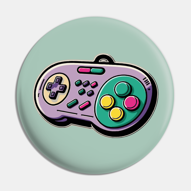 Retro Video Game Controller || Vector Art - Game Controller - Pin ...