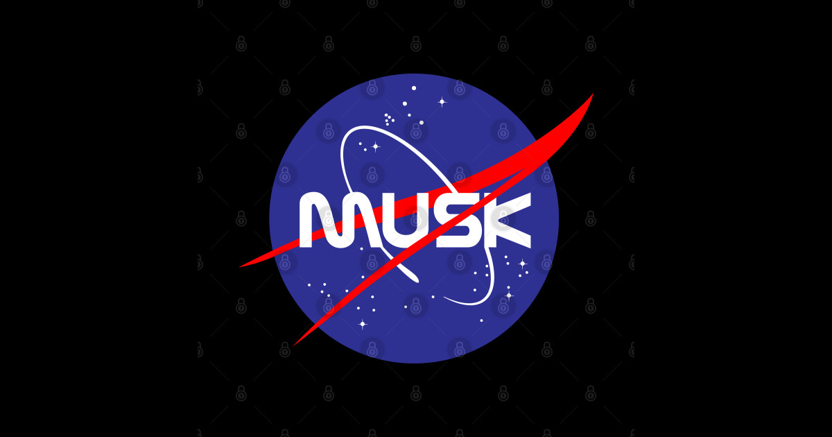 Musk NASA Space Logo - Musk Nasa - Posters and Art Prints | TeePublic
