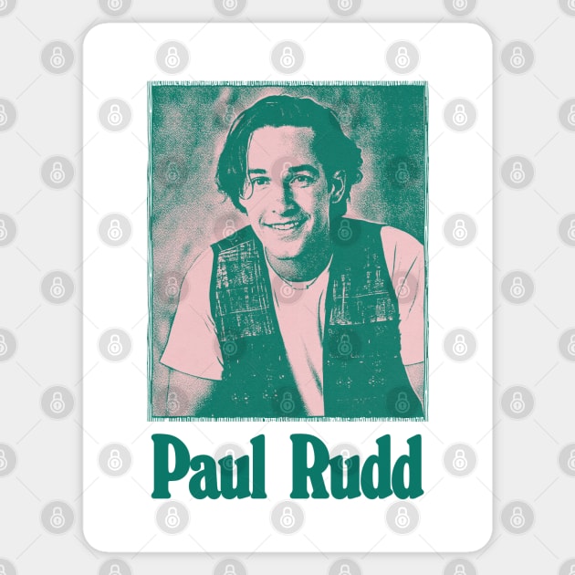 Paul Rudd ∞ 90s Aesthetic Fan Design - Paul Rudd - Sticker | TeePublic
