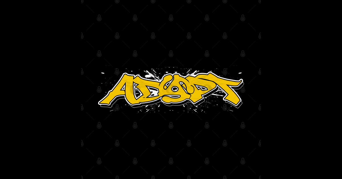Adapt 45 (yellow with white splatter) - Nostalgink - Sticker | TeePublic