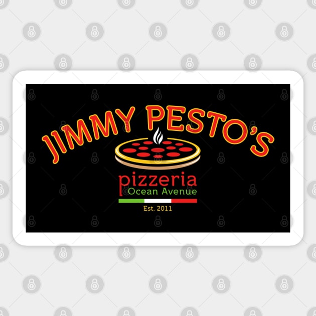 Jimmy Pesto's Pizzeria - Bobs Burgers - Sticker | TeePublic
