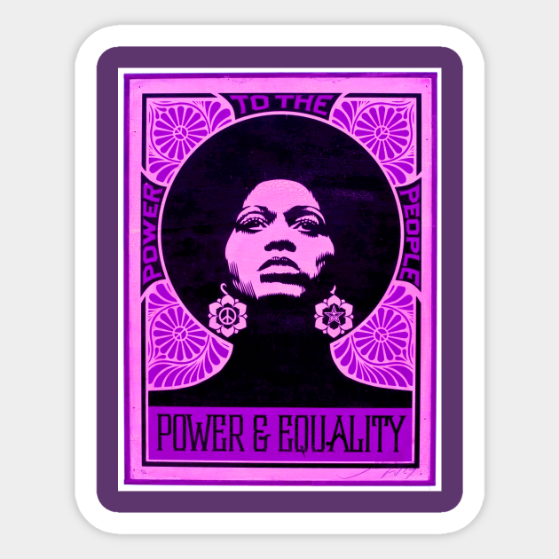 POWER & EQUALITY - Feminismo - Sticker | TeePublic