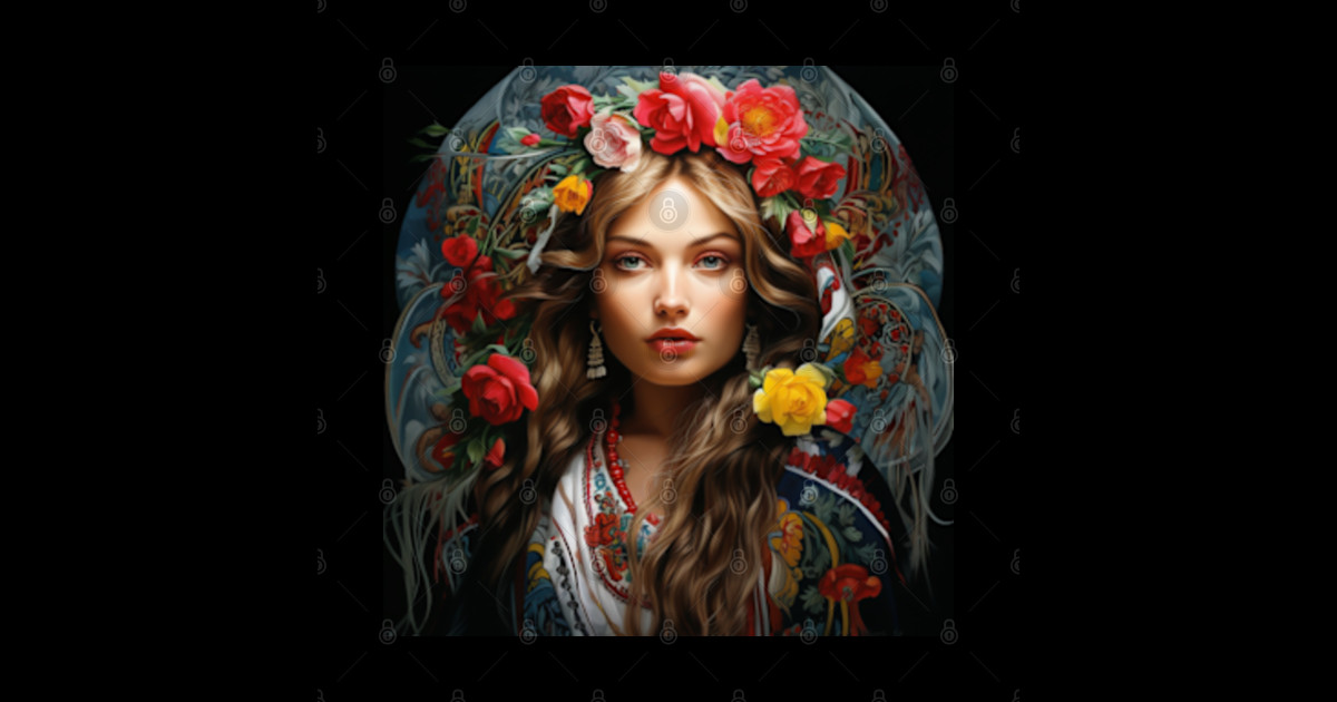 Ukrainian freedom - Ukrainian Style - Sticker | TeePublic