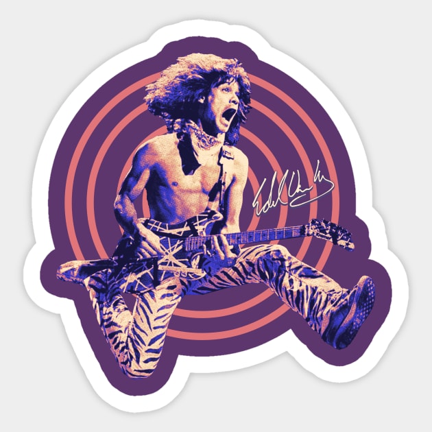 Van Halen Classic Jumping Signature - Van Halen Band - Sticker | TeePublic