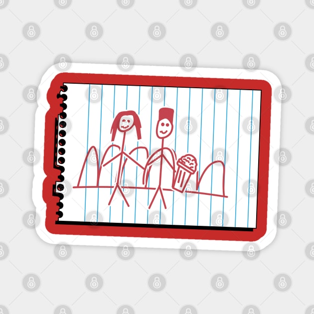 Max and Lucas Forever Drawing - Max And Lucas Forever - Magnet | TeePublic